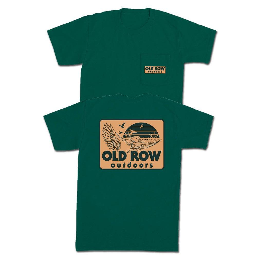 Old Row Outdoors Duck Hunt Badge Pocket Tee | Old Row