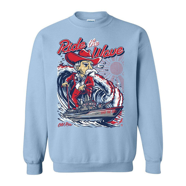 Ride The Wave Crewneck - Old Row U Sweatshirts, Clothing & Merch